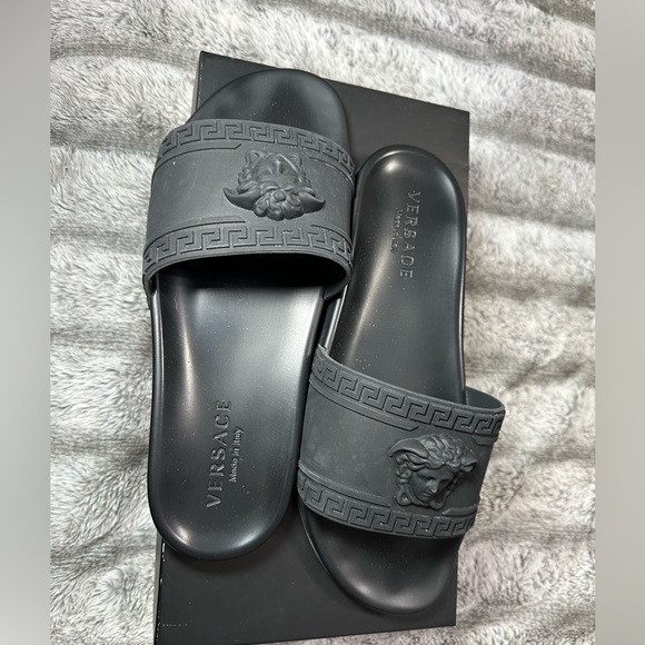 Versace | Shoes | Versace Mens Medusa Rubber Pool Slide Sandals | Poshmark